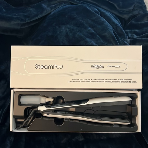 L'Oreal | Hair | Loral Professional Steampod Iron Hair Straightener In White | Poshmark